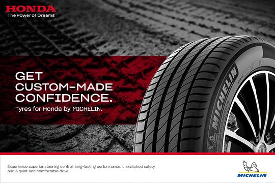 Buy Tyres for Honda by Michelin Online in UAE | Honda UAE