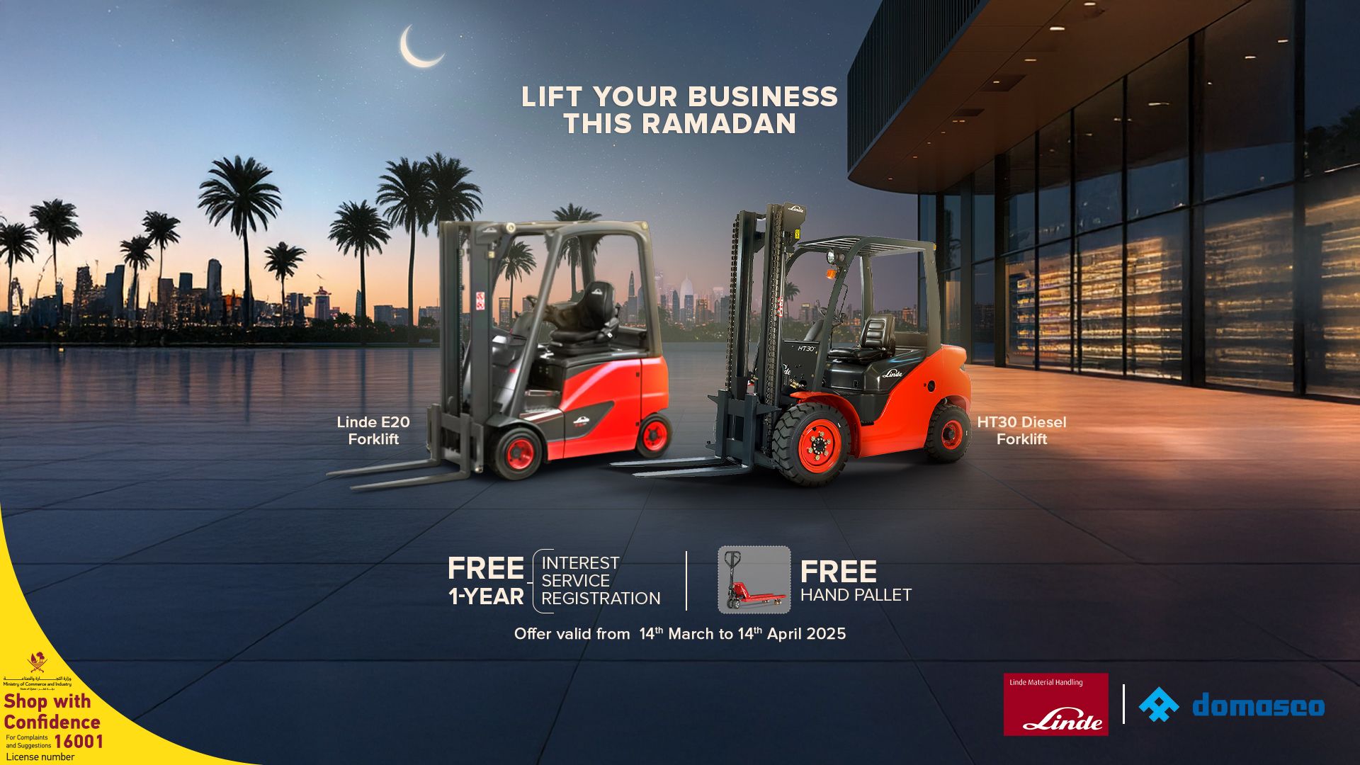 Lift Your Business This Ramadan with Linde Forklifts Qatar | FAMCO Qatar