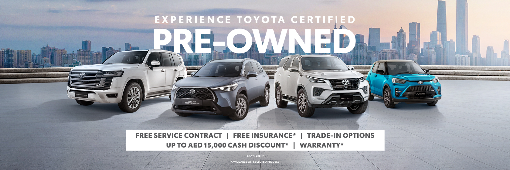 Toyota Used & Pre-Owned Cars Offers & Deals | Toyota UAE