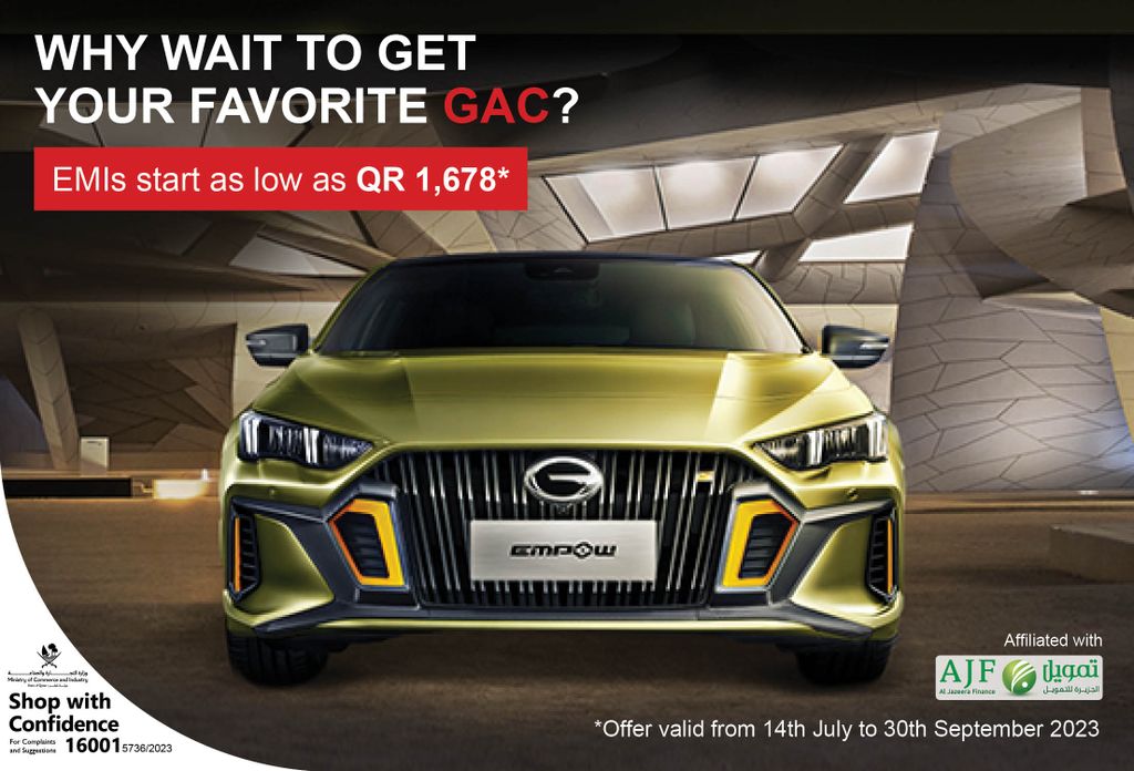 Get Offers for New and Pre-owned GAC in Qatar | GAC Qatar