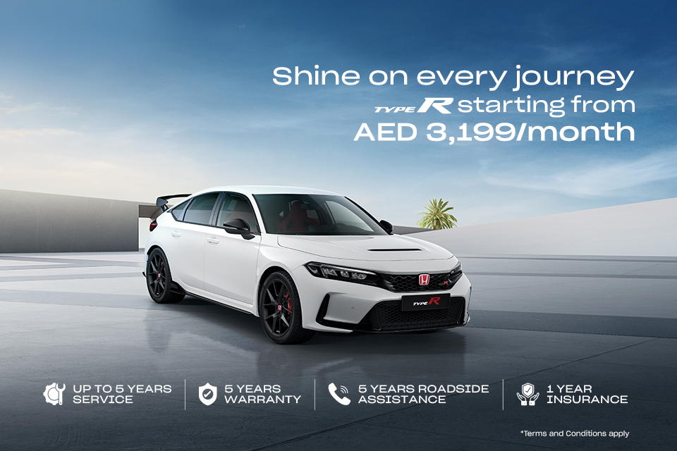 Shine on every journey with the Honda Civic Type R