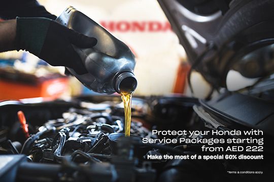 Save 60% with our Special Honda Service packages from AED 222
